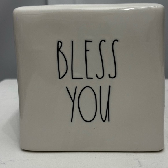 Rae Dunn | Accents | Rae Dunn Bless You Ceramic Tissue Box Holder ...